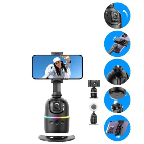 گیمبال هوشمند حرفه ای و پایه نگهدارنده فیلم برداری مدل P03 با قابلیت تشخیص چهره ا Auto Face ...