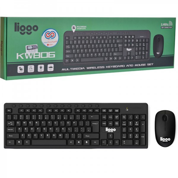 کیبورد و ماوس بی سیم لیگو liggo مدل KW806 - شیائومی تاپ استور دنیای بزرگ برای خرید اقساطی انواع ...